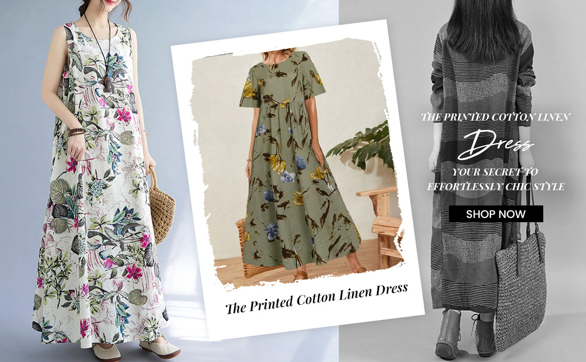 The Printed Cotton Linen Dress: Your Secret to Effortlessly Chic Style ...